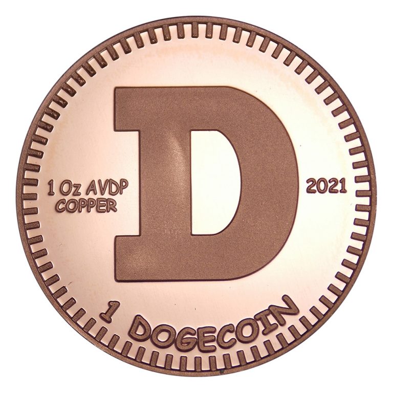 Physical Dogecoin – 2021 Pure Copper Edition – Shibe Mint