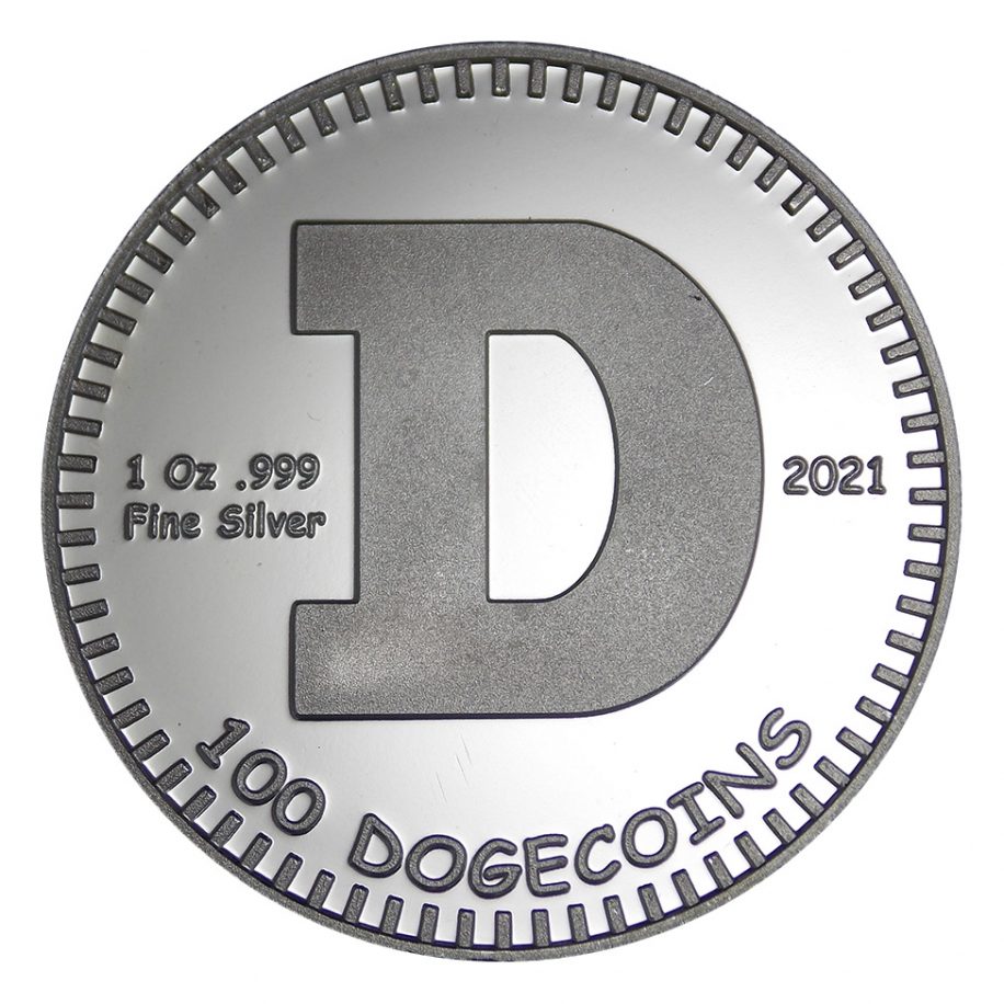 Physical Dogecoin – 2021 Pure Silver Edition – Shibe Mint